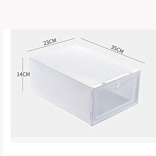 TAZSJG Foldable Clear Shoes Box Storage Shoe Box Drawer Organizer Household DIY Shoe Box Drawer Divider Home Storage Stacking (Color : F)