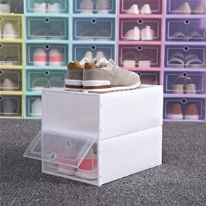 TAZSJG Foldable Clear Shoes Box Storage Shoe Box Drawer Organizer Household DIY Shoe Box Drawer Divider Home Storage Stacking (Color : F)