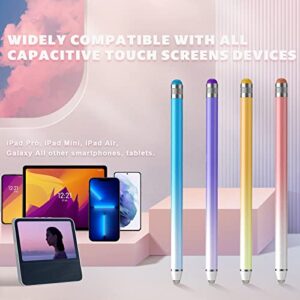 CPKEON Stylus Pens for Touch Screens (4 Pcs), Sensitivity Capacitive Stylus 2 in 1 Touch Screen Pen with 12 Extra Replaceable Tips for iPad iPhone Tablets Samsung Galaxy All Universal Touch Devices