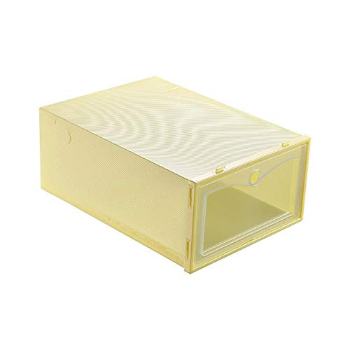 TAZSJG Foldable Clear Shoes Box Storage Shoe Box Drawer Organizer Household DIY Shoe Box Drawer Divider Home Storage Stacking (Color : D)