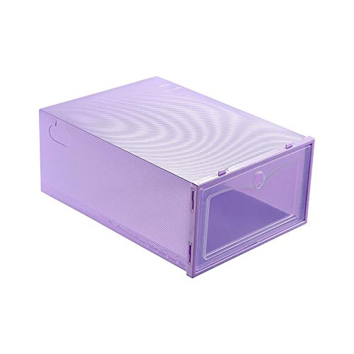 TAZSJG Foldable Clear Shoes Box Storage Shoe Box Drawer Organizer Household DIY Shoe Box Drawer Divider Home Storage Stacking (Color : E)