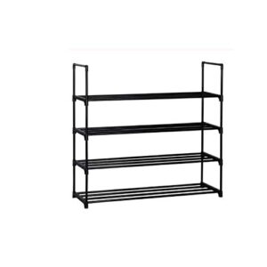 tazsjg 4 layers metal shoes rack home assemble modern strong bearing storage shelf