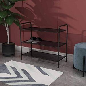 TAZSJG 2/3 Tiers Shoe Rack, Small Shoe Rack Organizer, Space Saving Shoe Shelf, Iron Shoe Rack (Color : A, Size : 2layers)