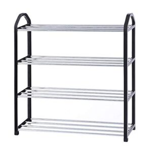 tazsjg shoe rack aluminum metal standing shoe rack shoes storage shelf home organizer accessories shoe rack