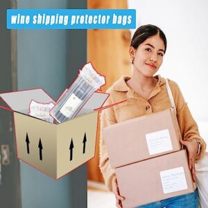 STAYWILD 10 Packs Wine Travel Inflatable Bag Airplane | Wine Bottle Travel Protector Bags | Bubble Travel Camping Wrap Pouches Packing for Wine Bottles（10）