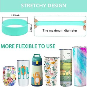 Silicone Bands for Sublimation Tumbler for 20 OZ Skinny Blanks Cups, Silicone Sleeve Kit with Heat Resistant Gloves, Transfer Tapes for Tumbler Heat Press Parts Accessories, Shrink Wraps in Oven