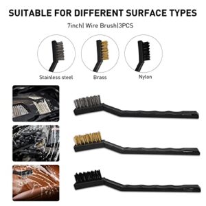 FRG 22 Pcs Detail Brush Kit for Car, Auto Drill Wash Brushes Kit, Car Interior Brush Cleaning Set for Carpet, Wheel, Tire, Rim, Leather