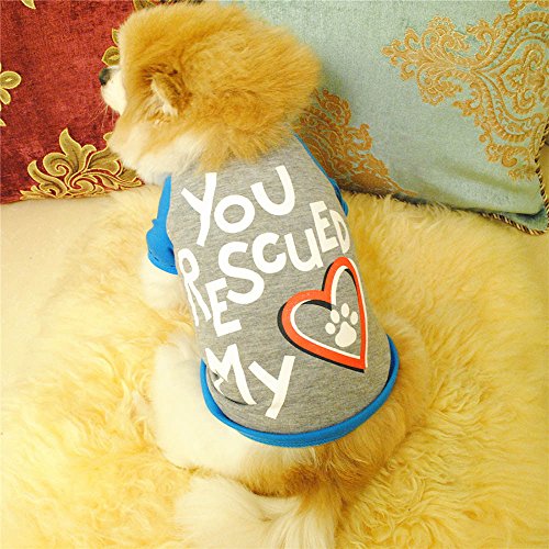 Dog T-Shirt for Puppy Pet Loose Fit Pet Dog Cat Tops Summer Spring Puppy Pet Apparel Clothes