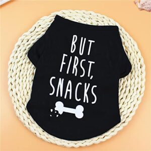 Letter Printing Dog Shirt for Puppy Pet Loose Fit Cat Dog Tee Tops Sleeveless Female Apparel for Puppy Dogs Cats