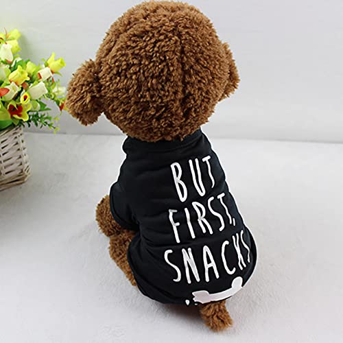 Letter Printing Dog Shirt for Puppy Pet Loose Fit Cat Dog Tee Tops Sleeveless Female Apparel for Puppy Dogs Cats