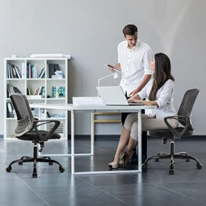 Office Chair - Mid Back Home Office Desk Chairs, Adjustable Height, Breathable Mesh