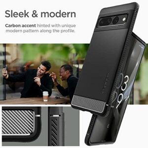 Spigen Rugged Armor Designed for Pixel 7 Pro Case (2022) - Matte Black