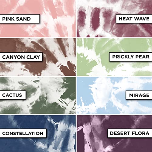 Tulip One-Step Tie-Dye Kit, Desert Colors, Easy Craft Activity, Permanent Fabric Designs, 8-Color