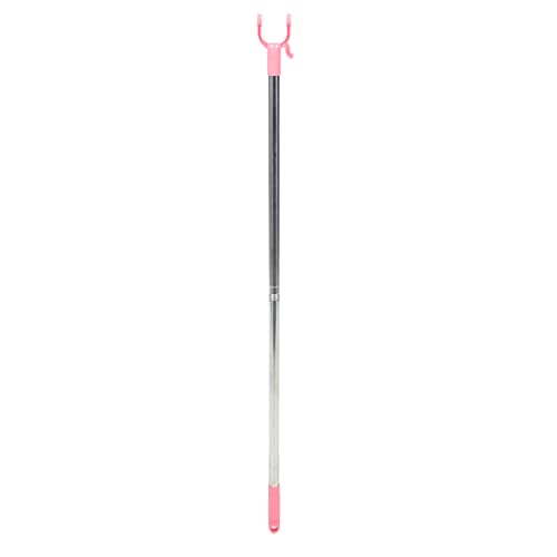 Zerodeko Closet Reacher Pole with Hook Clothing Hanger Shepherds Hook Long Reach Stick Garment Poles for Closet Shelf Ceiling