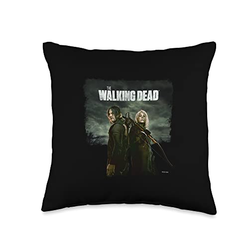 The Walking Dead Daryl and Carol Season 11 Throw Pillow, 16x16, Multicolor