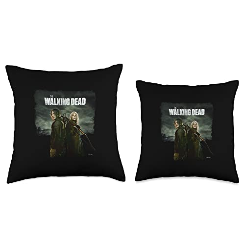 The Walking Dead Daryl and Carol Season 11 Throw Pillow, 16x16, Multicolor