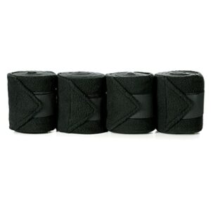 Equinavia Luna 9' Fleece Polo Wraps, Set of 4 Horse Leg Bandages | Storage Bag Included - Hunter Green - One Size