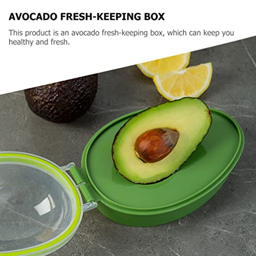 UPKOCH Avocado Keeper Fruit Storage Container: 2Pcs Fruit and Vegetable Storage Keeper Holder Avocado Saver for Kitchen Fridge Food Organizer