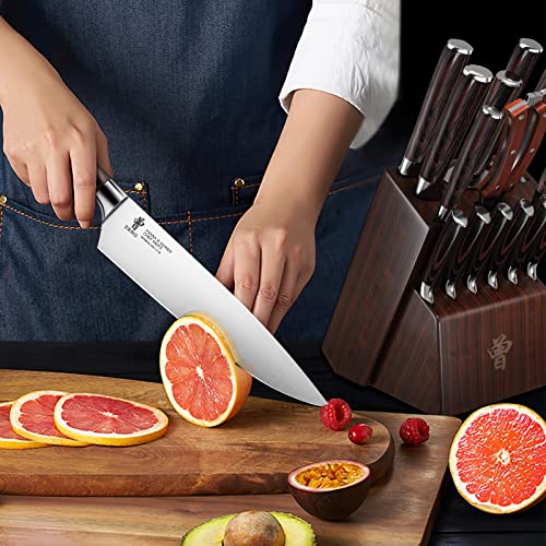 ZENG Butcher Knife Hand Forged Boning Knife for Meat Cutting with Sheath, High Carbon Steel Meat Knife Multipurpose Chef Knives for Camping, Outdoor, Deboning, BBQ (Knife set)