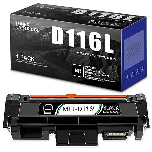 Compatible MLT-D116L Toner Cartridge Replacement for Samsung MLT-D116L MLTD116L D116L 116L to ues with SL-M2625D SL-M2825DW SL-M2835DW Printer [1 Pack,Black]