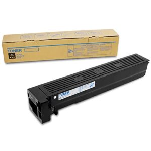 tn711 tn712 black toner cartridge for konica minolta tn711k tn712k(a3vu030) toner compatible with bizhub c754 c654 754e 654e toner page yield 47200 (1 pack)…