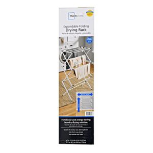 Deahun Mainstays Expandable Steel Laundry Drying Rack, White