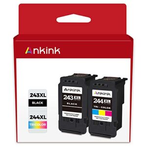 2x capacity pg-243xl cl-244xl ink cartridges black color combo for canon 243 244 xl 245xl 246xl fit for cannon pixma tr4520 mg2522 ts3322 tr4522 ts3122 mx490 mx492 mg2922 mg2520 printer