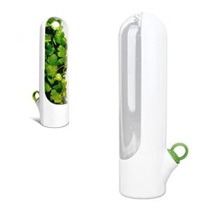 Herb Savor Pod, Herb Keeper and Herb Storage Container Savor Preserver Keeps Greens Fresh for Cilantro Mint Parsley Asparagus