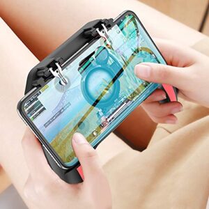 Smartphone Cooling Fans, Dual Cooling Fans, Mobile Phone Gamepad, Heat Dissipation Playing Games for Watching Film Smartphone(5000mah)