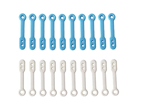 IKITRAEE Multifunctional Hanging Clips,Clip with Hook，Single Clip,Clip with Buckle, Towel Clips, Sock Clips,Multifunctional Clothespins. (White)