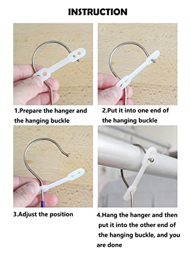 IKITRAEE Multifunctional Hanging Clips,Clip with Hook，Single Clip,Clip with Buckle, Towel Clips, Sock Clips,Multifunctional Clothespins. (White)