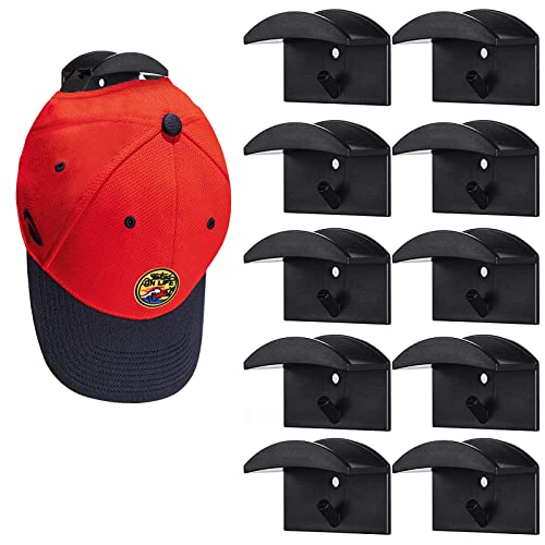 QHWLKJ Hat Rack for Wall- Hat Racks for Baseball Caps - Baseball Cap Hook Holder for Wall Mount,Strong Hold Hat Hangers Organizer for Door, Closet, Office, Bedroom