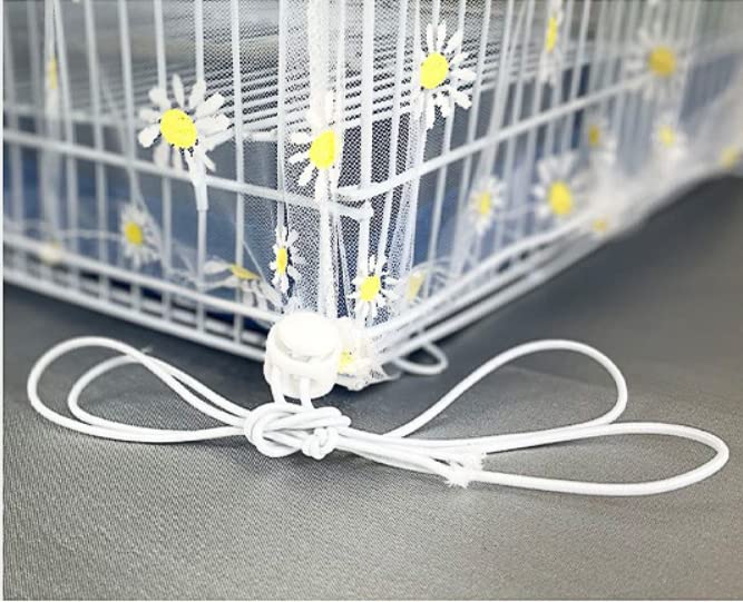 Adjustable Bird Cage Seed Catcher Seeds Guard Dust-Proof Universal Birdcage Accessories Parrot Nylon Mesh Net Cover Stretchy Skirt Traps Cage Basket Soft Airy Gauze