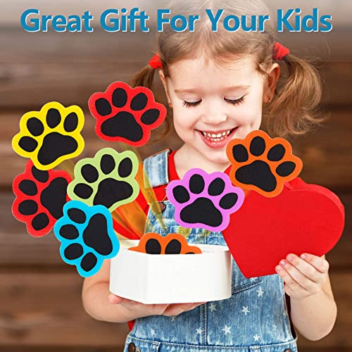 Outus Paws Carpet Markers Paw Prints Floor Markers Paw Carpet Dots for Classroom Home, 5 Inches(18 Pieces)