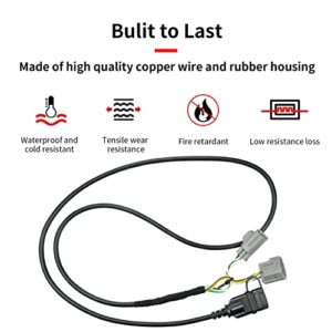 Bentolin 17275.01,4 Way Flat Tow Hitch Trailer Wiring Harness for 2007-2018 Jeep Wrangler JK Models 67 Inches (with Flat Connector Dust Cover)