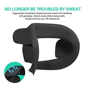 VR Face Cover, SEVENKA Breathable VR Mask for Meta Oculus Quest 2 Workout Supernatural, Compatible with Virtual Reality Headsets Oculus Quest 2, Reusable & Sweat Absorbing & Defogging & Washable(3pcs)