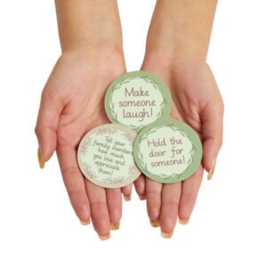 Really Good Stuff Classroom Random Acts of Kindness Chips – Set of 40 – Practice Spreading Kindness & Positivity to Others – Social-Emotional Learning – SEL for The Home and Classroom