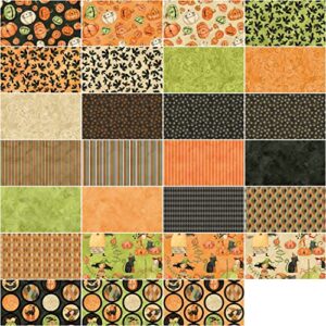 Teresa Kogut Halloween Whimsy 5" Stacker 42 5-inch Squares Charm Pack Riley Blake Designs 5-11820-42