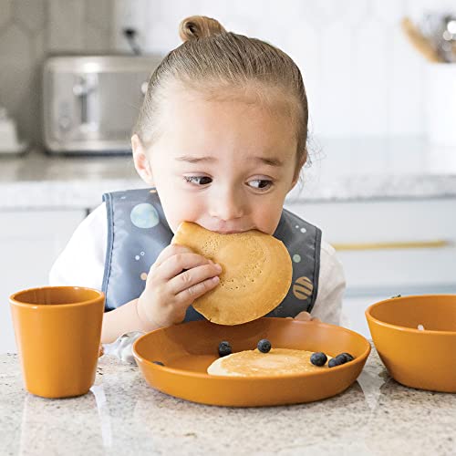 Tiny Twinkle Tableware 3 Pack Dish Set- BPA-Free Cups, Plates and Bowls Sets For Kids and Toddlers - Polypropylene Plastic Dinnerware Set (Bowls - Sand, Cinnamon, Taupe)