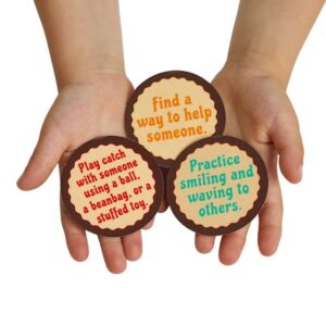 Really Good Stuff Classroom Social Interaction Chips – Set of 40 – Practice Social Skills & Communication with Others –Encourage Confidence – Social-Emotional Learning – SEL for the Home and Classroom