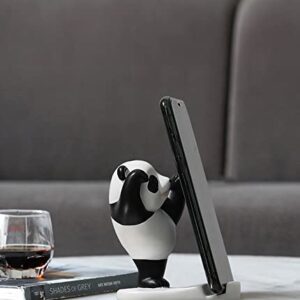 Phone Stand Desk Accessories Resin Panda Figurines Home Decor Decorative Tabletop Ornaments Cute Phone Holder