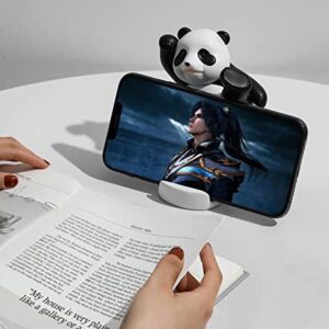 Phone Stand Desk Accessories Resin Panda Figurines Home Decor Decorative Tabletop Ornaments Cute Phone Holder