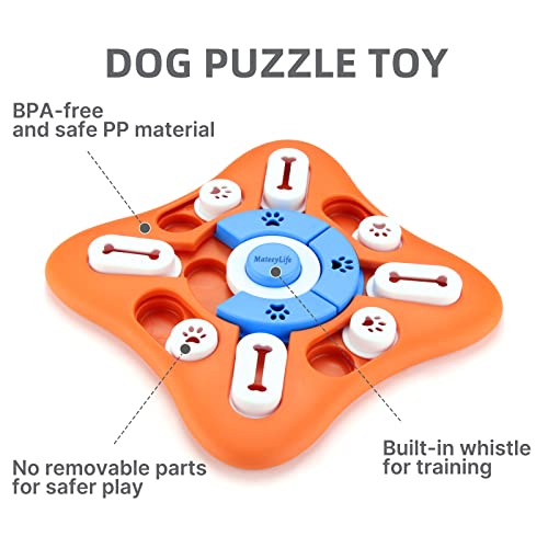 MateeyLife Dog Puzzle Toys, Treat for Mental Stimulation, Interactive Food Puzzles Toys Smart Dogs Brain Games, Enrichment Gifts Cat Puppy Small Medium Large