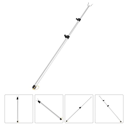 Zerodeko Long Reach Stick for Hanging Clothes, Telescoping Long Reach Closet Pole, Adjustable Long Reach Stick Clothes Poles Extending Closet Hook Pole