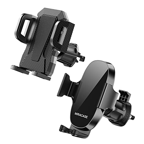 Miracase Upgraded Phone Holder for Car, Universal Hands Free Car Vent Phone Mount,Compatible with All Mobile Phones