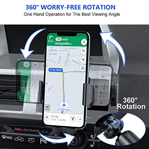 Miracase Upgraded Phone Holder for Car, Universal Hands Free Car Vent Phone Mount,Compatible with All Mobile Phones