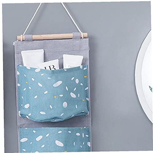 Ayrsjcl 1pc Wall Hanging Storage Bag 3-Pocket Oxford Cloth Over The Door Closet Organizer Sundries Pouch Organizer