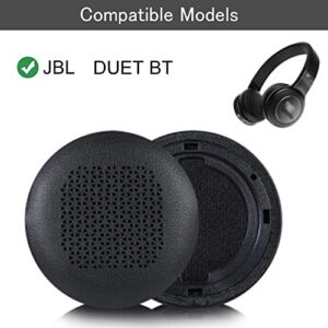 Aiivioll Replaceable Earmuffs Compatible with Duet BT,Duet Bluetooth Wireless Ear Pads Headphones Ear Pads Protein PU Leather Earpads Repair Parts（Black）