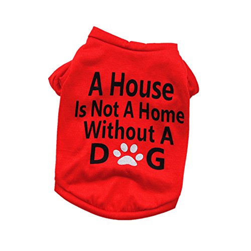 Dog Cat T-Shirt for Little Small Pets Lovely Cute Doggie Tops Pullover Sleeveless Puppy Pet Apparel Clothes