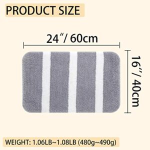 Ledordor Bathroom Rugs, Soft and Absorbent Microfiber Bath Mat, Machine Washable Rug for Bathroom Accessories, for Tub, Shower, and Bath Room